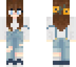 brown haired cute girl | Minecraft Skin