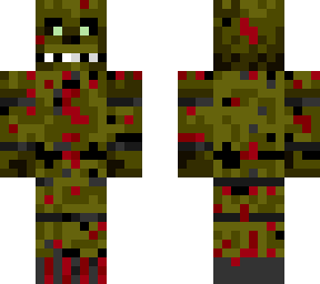 SpringTrap under the armour there is endo and body | Minecraft Skin