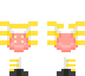 yellow pink outfit base | Minecraft Skin