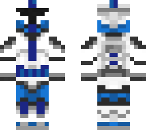 blue clone trooper | Minecraft Skin