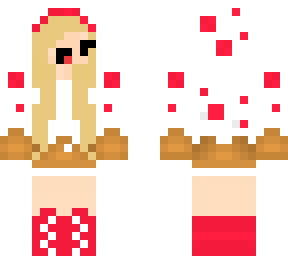 silly cake girl derp | Minecraft Skin