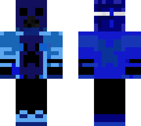 blue creeper boy | Minecraft Skin
