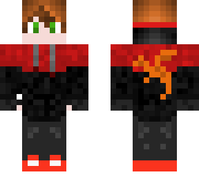 Fire Hoodie Boy | Minecraft Skin