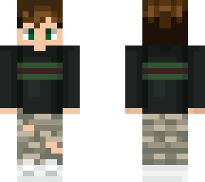 gucci boy green teen hot bod dude epic gamer | Minecraft Skin