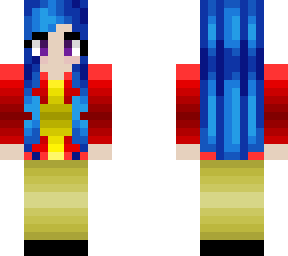 Primary color girl | Minecraft Skin
