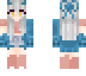 Cute demon horn girl | Minecraft Skin