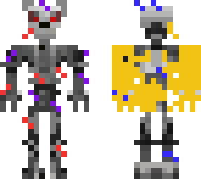 Endo Skeleton With Wires Fnaf Animatronic | Minecraft Skin