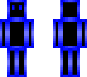 Dark Blue Shaded Stickman | Minecraft Skin