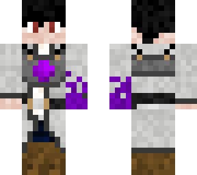 Imperial Mage with Purple Fire | Minecraft Skin