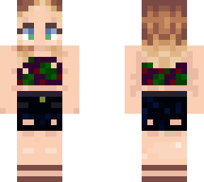 Girl with blond highlights | Minecraft Skin