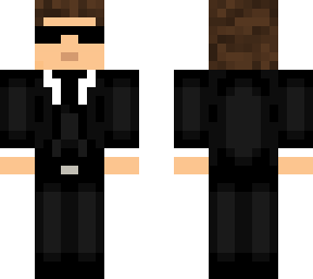 men in black agent K | Minecraft Skin