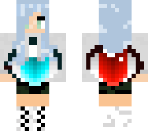 Anime girl wearing anime eyes | Minecraft Skin