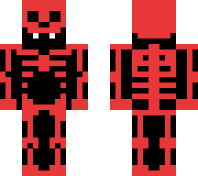 Red Skeleton | Minecraft Skin