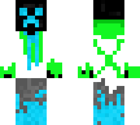 Neon Creeper | Minecraft Skin