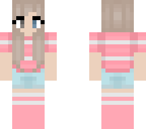 Cute Pink Girl | Minecraft Skin