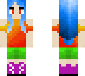Elemental rebel girl | Minecraft Skin