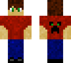 Male w/ creeper on back | Minecraft Skin