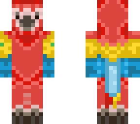 Scarlet Macaw // Parrot | Minecraft Skin