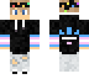 Trans boy w/ rainbow bandana | Minecraft Skin