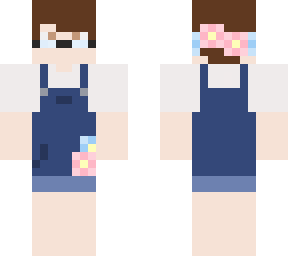denim overall shorts | Minecraft Skins
