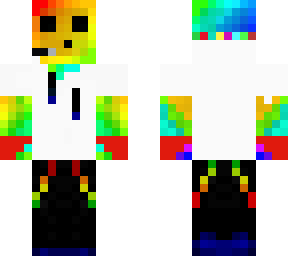 Rainbow gaming slime | Minecraft Skin