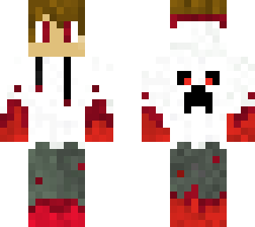 Blood Creeper hoodie | Minecraft Skin