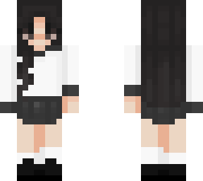 checkered girl skin | Minecraft Skin
