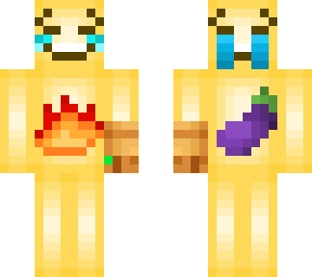 crying laughing emoji thanos | Minecraft Skin