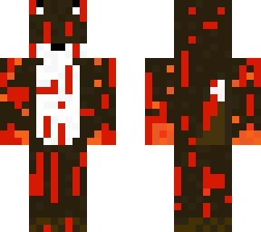 Nightmare Hell fox | Minecraft Skin