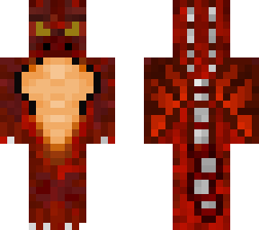 Angry Fire Dragon | Minecraft Skin