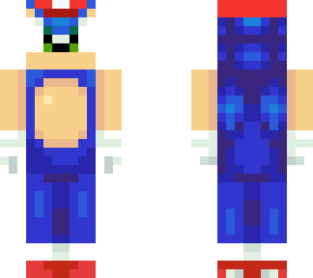 Sonic in marios cap | Minecraft Skin