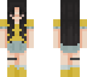 yellow girl skin | Minecraft Skin