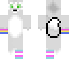 Grey fox with some pride! | Minecraft Skin