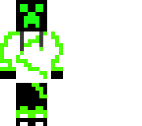 Neon Green Creeper | Minecraft Skin