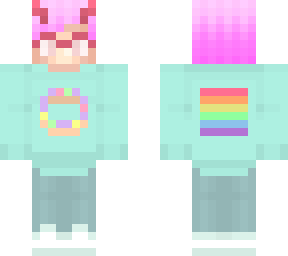 pink demon | Minecraft Skin