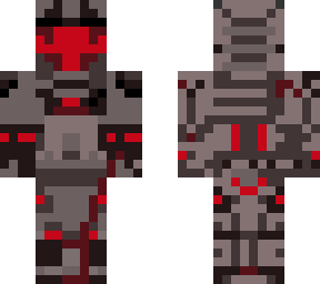 Spaceman Red finished | Minecraft Skin