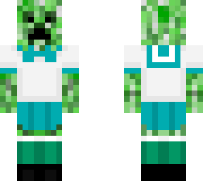 Creeper School Girl (Updated) | Minecraft Skin