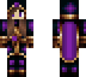 Purple Female Mage | Minecraft Skin