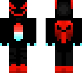 Red and Black Demon | Minecraft Skin