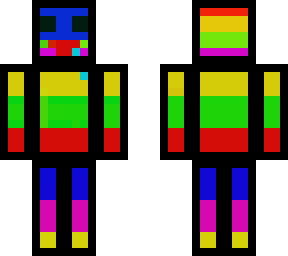 Rainbow Noob | Minecraft Skins