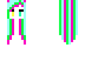 rainbow base hair | Minecraft Skin