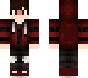 red hoodie Eboy | Minecraft Skin