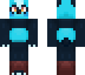 (Check in 3d for more details) Blue panda | Minecraft Skin