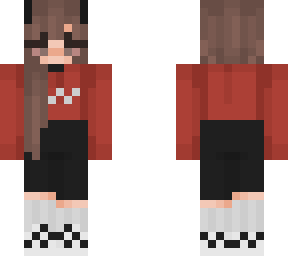 girl with chess check shirt | Minecraft Skin