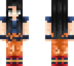 Ultra Instinct Female Goku - Ripped Gi | Minecraft Skin