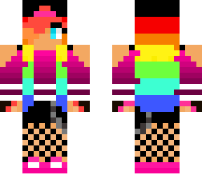 Rainbow Hair | Minecraft Skins