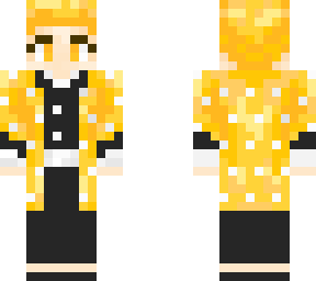demon slayer zenitsu | Minecraft Skins