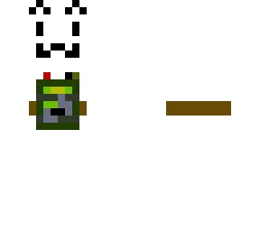 Bongo Cat with CSGO C4 wrapped around | Minecraft Skin