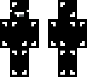 Black Skeppy With face underneath head | Minecraft Skin