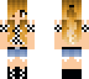 Checkered girl | Minecraft Skin